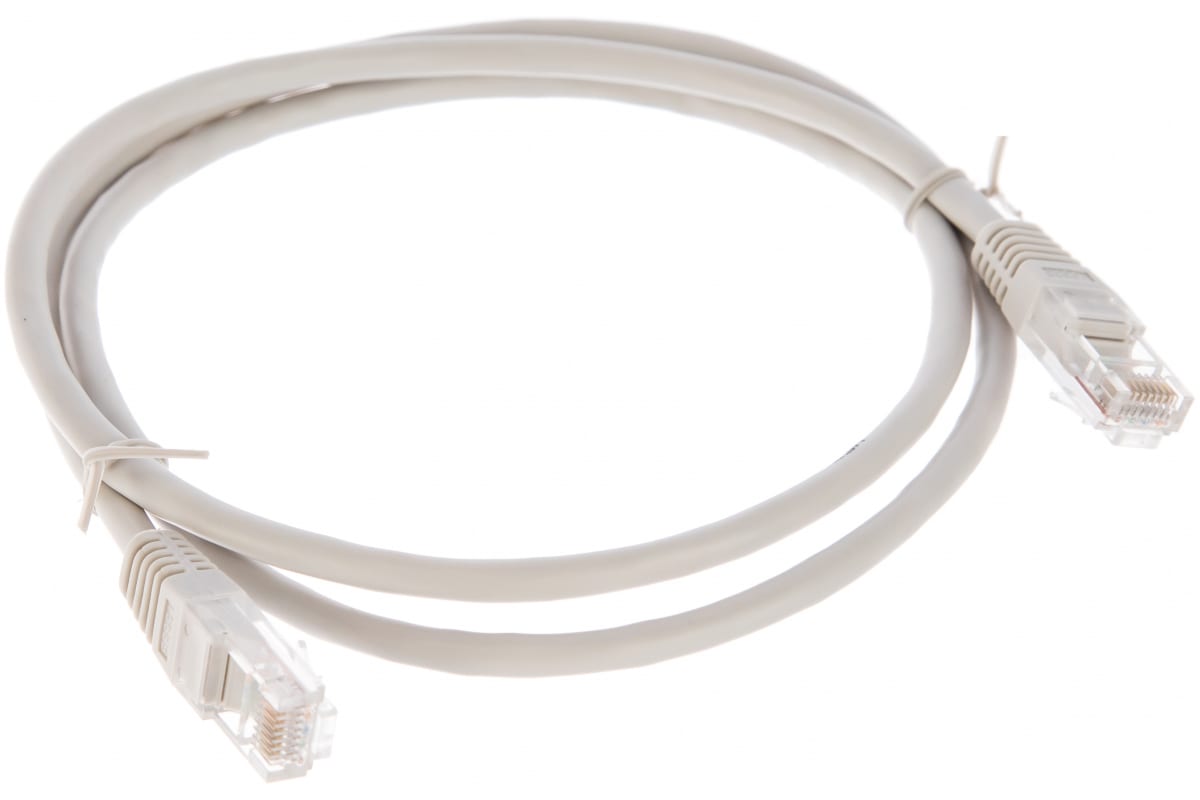 Патч корд 2хrj45 8p8c T568b Utp Cat5e литой 1м